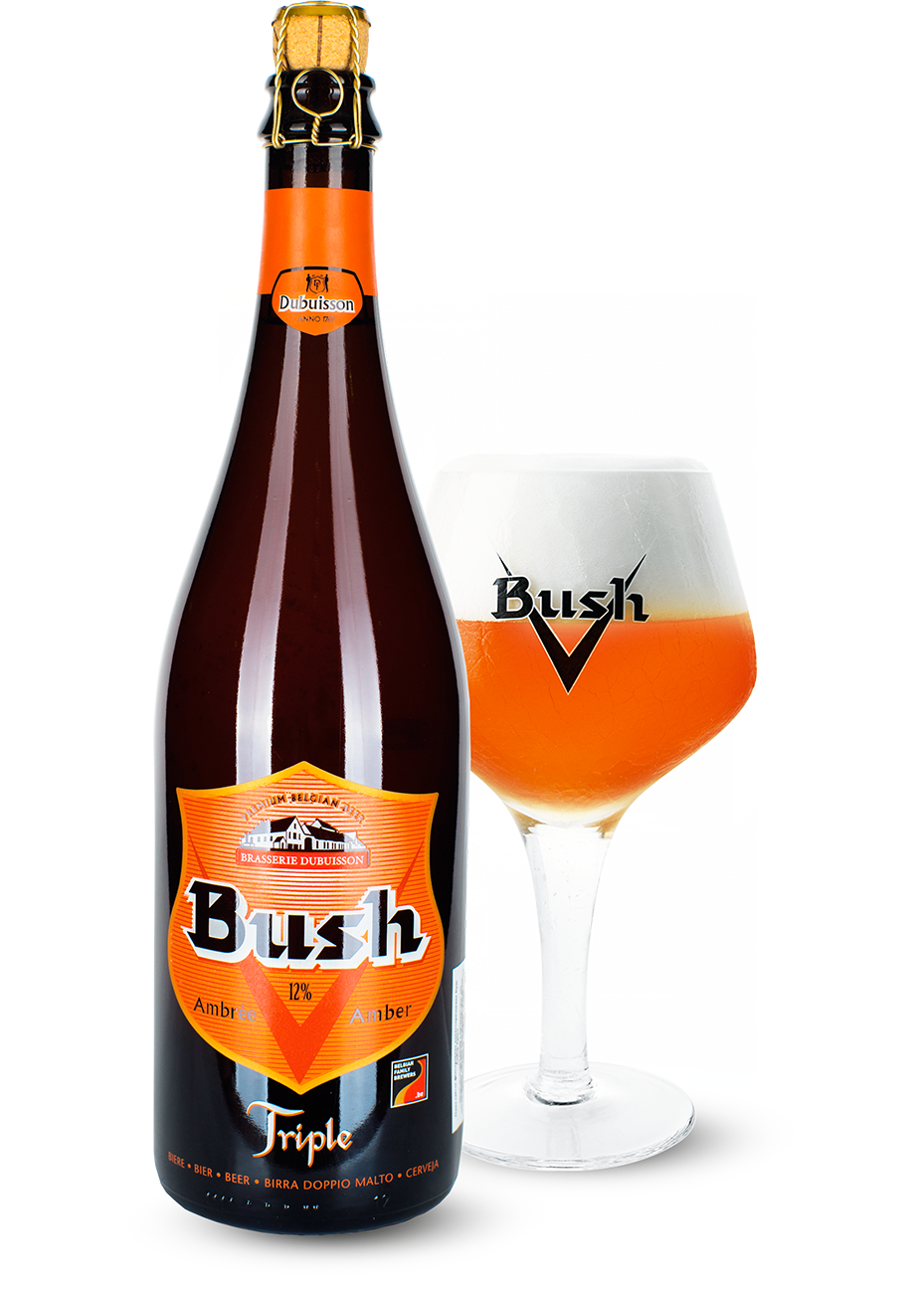 Пиво Dubuisson «Bush Amber Tripel» светлое нефильтрованное 12.0° купить ...