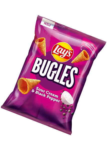 Чипсы «Lays Bugles» со вкусом сметаны с перцем, 95г купить с доставкой ...