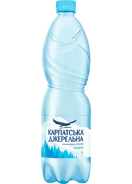 Мінеральна вода негазована Карпатська джерельна 1л купити з доставкою в ...
